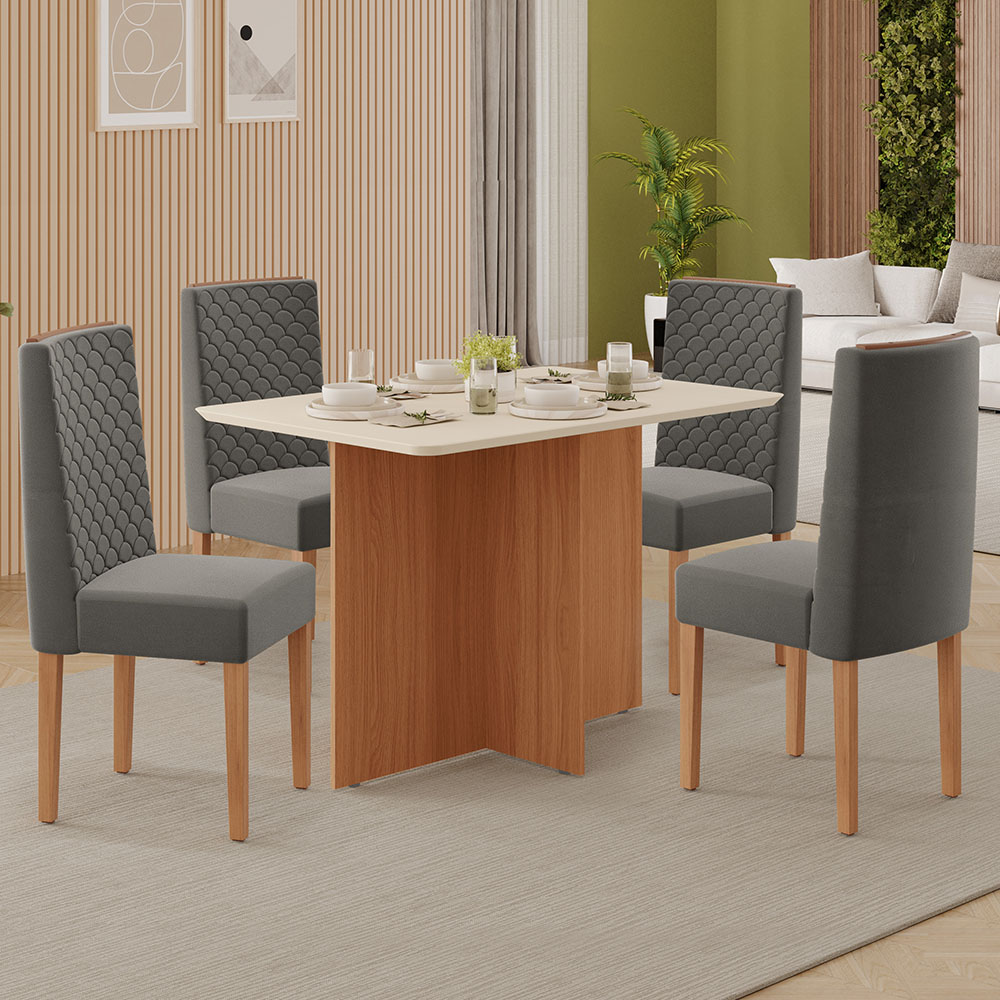 SALA FRIDA +4 CAD ARIEL C/PES MAD | Tuboarte